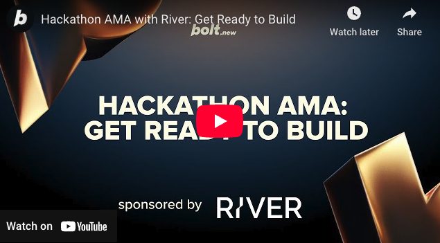 World’s Largest Hackathon presented by Bolt: Build with AI for a shot at some of the $1M+ in ...