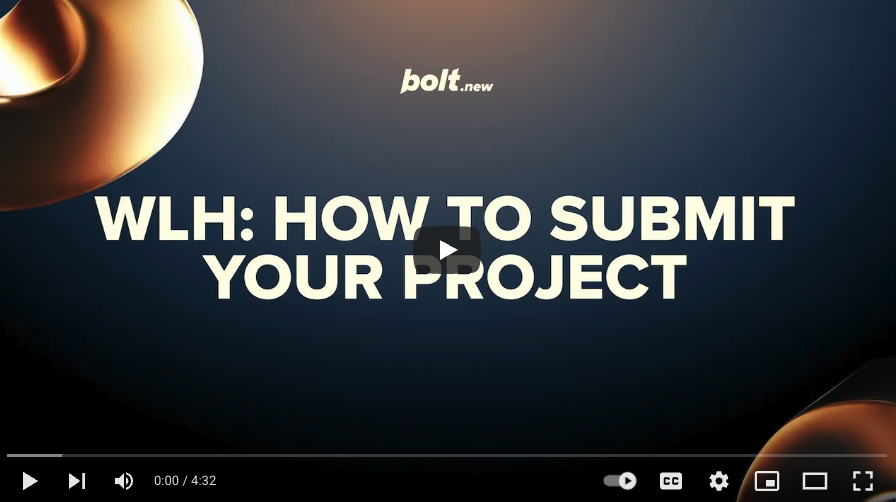 World’s Largest Hackathon presented by Bolt: Build with AI for a shot at some of the $1M+ in ...